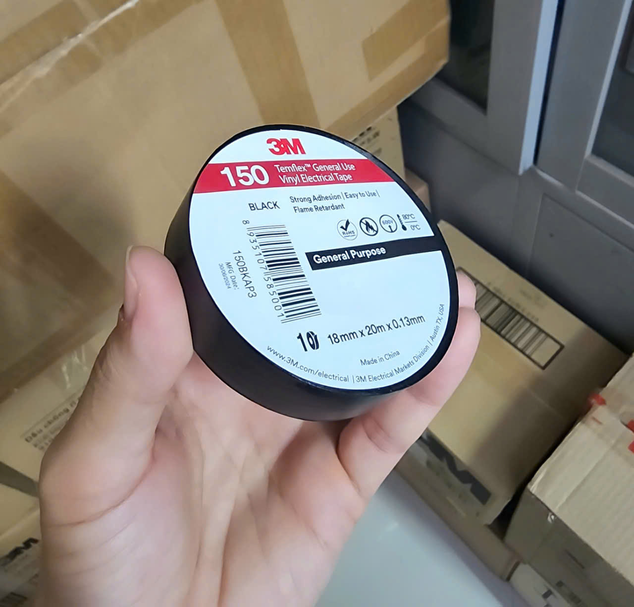 Băng keo điện 3M Temflex plus PVC 150