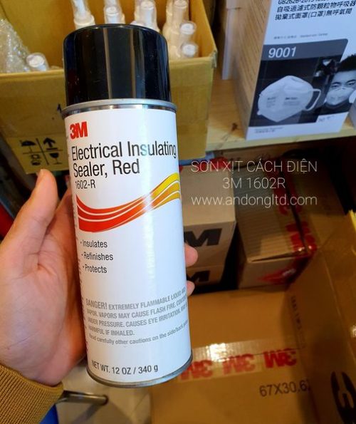 Chai xịt cách điện 3M 1602 Electrical Insulating Sealer Red (Dừng SX ...