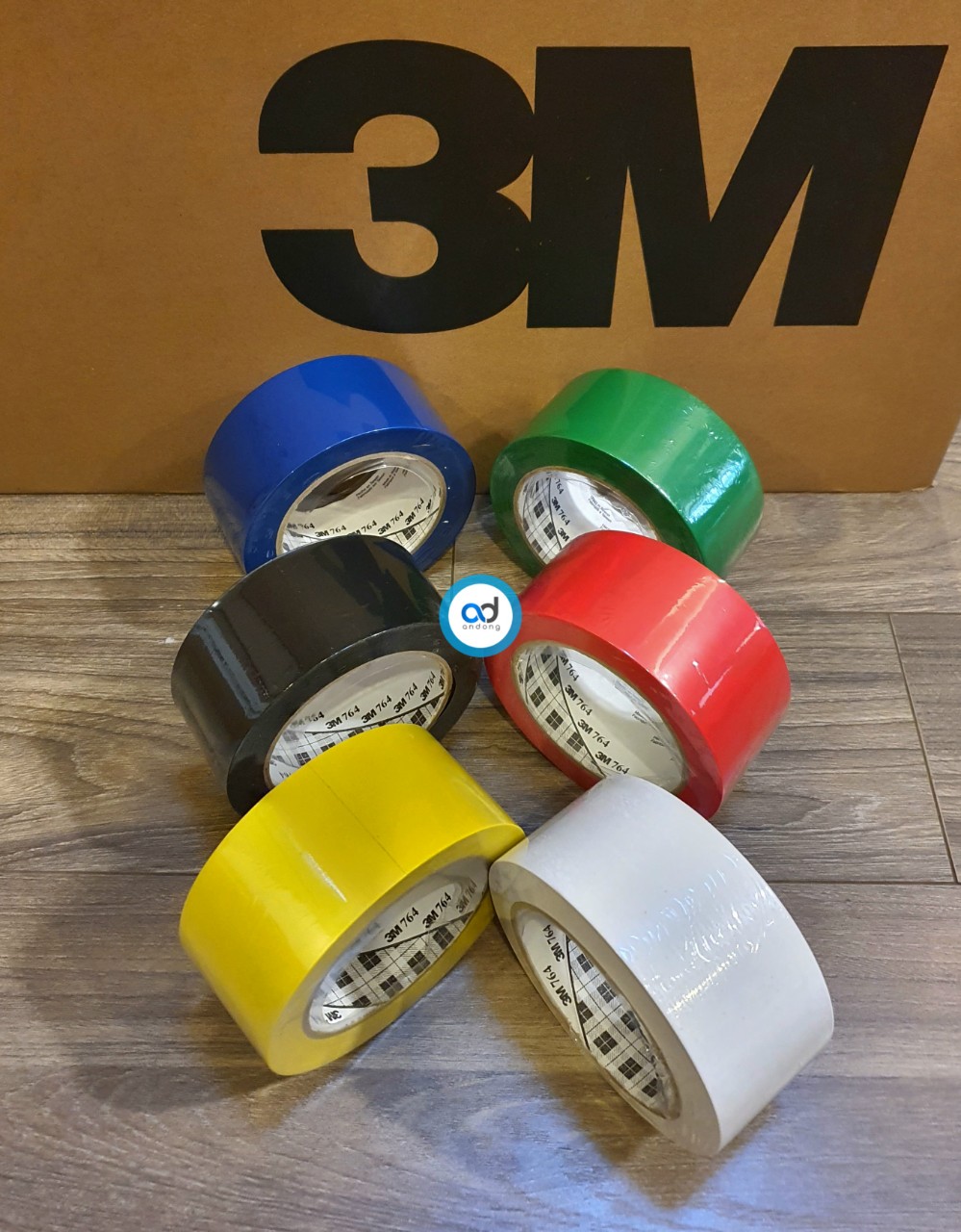 Băng keo dán nền 3M 764 nhiều màu phân cách khu vực trong nhà xưởng ...