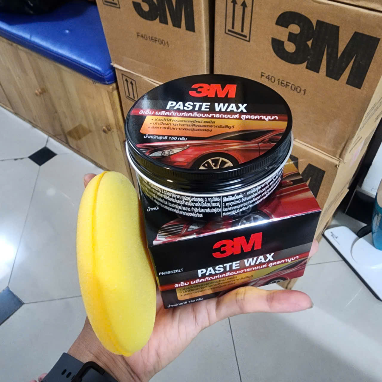 Kem Đánh bóng Sơn ô tô 3M PN 39526LT Paste Wax - Băng keo 3M AnDongLTD.com